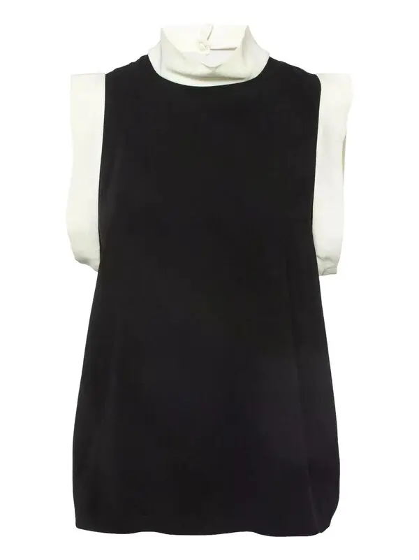 Ralph Lauren Sleeveless High Neck Top - Black