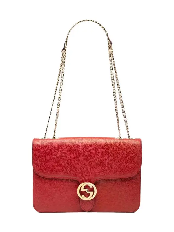 Gucci Interlocking G Crossbody Bag - Red