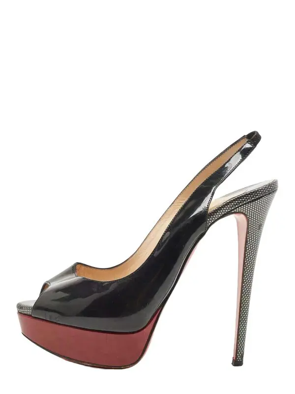 CHRISTIAN LOUBOUTIN 150mm Lady Peep Slingback Pumps - Black