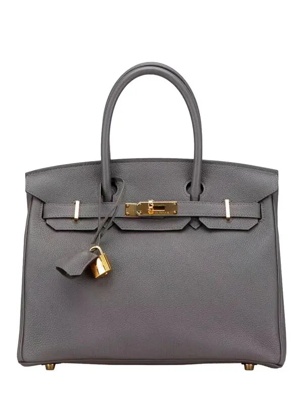 Hermès 2017 Togo Birkin Retourne 30 Handbag - Grey