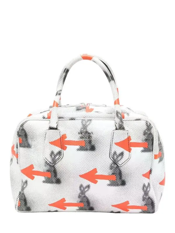 Prada Rabbit-print Two-way Bag - Multicolour