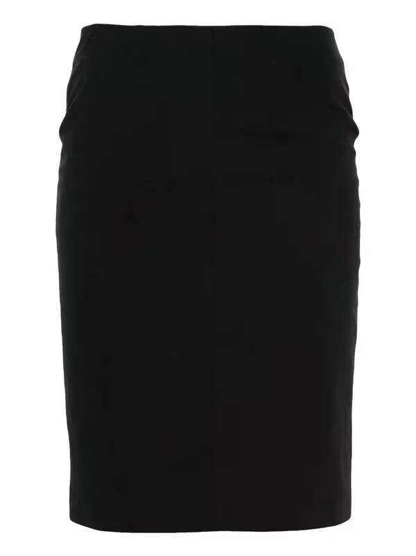 Dior 1990s Tailored Pencil Skirt - Black