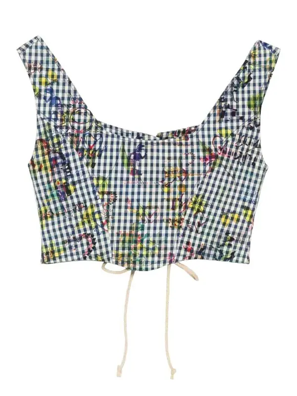 VIVIENNE WESTWOOD Graphic-print Top - Blue