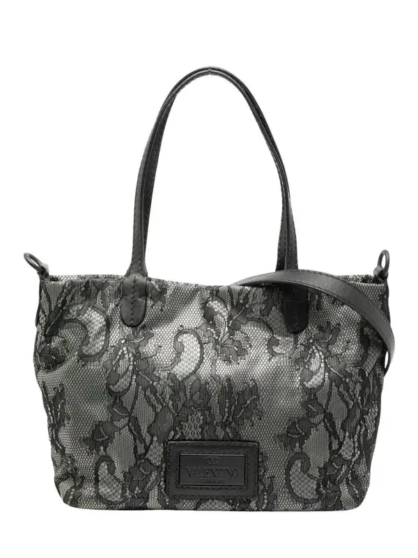 Valentino Garavani Atelier Lace Satchel - Black
