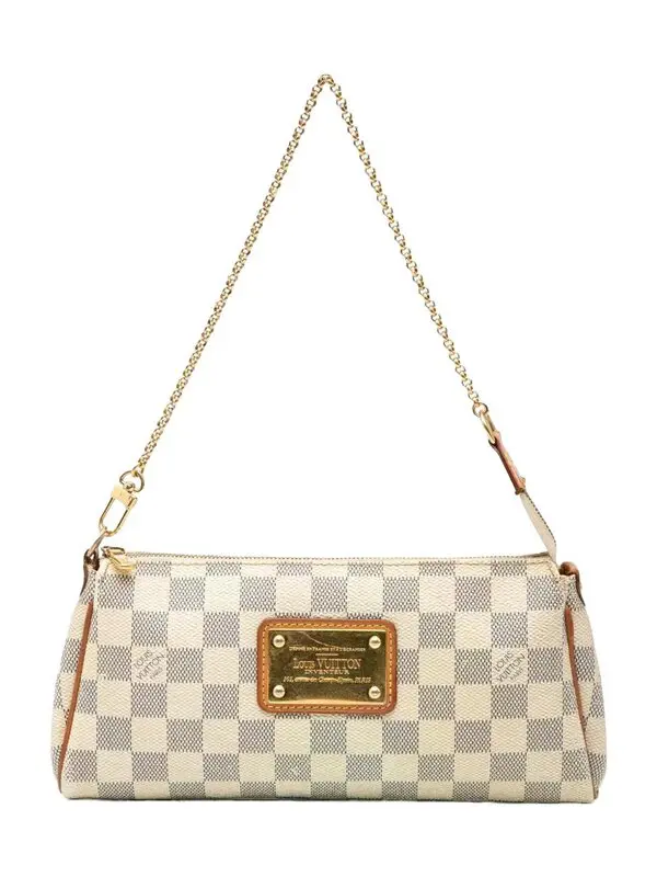 LOUIS VUITTON Damier Azur Eva Satchel - White