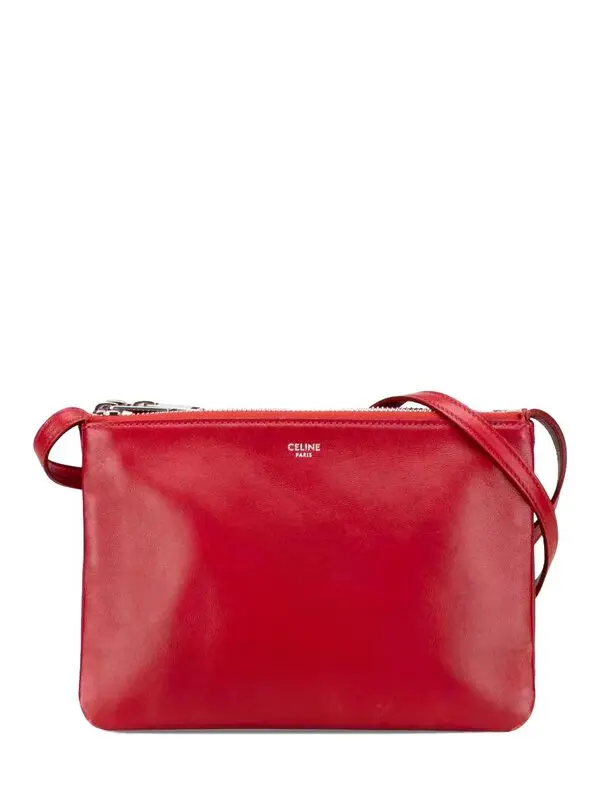 Celine Trio Crossbody Bag - Red