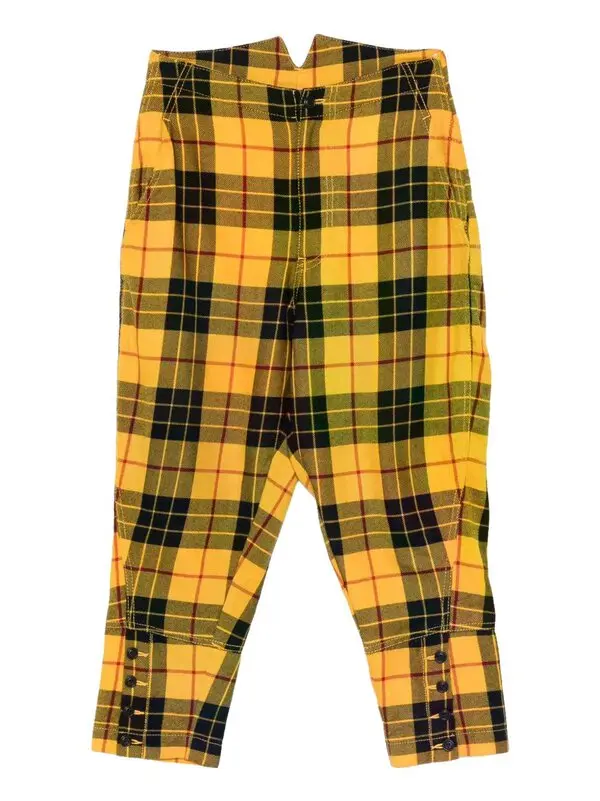 Comme Des Garçons 2010 Tartan Wool Trousers - Yellow