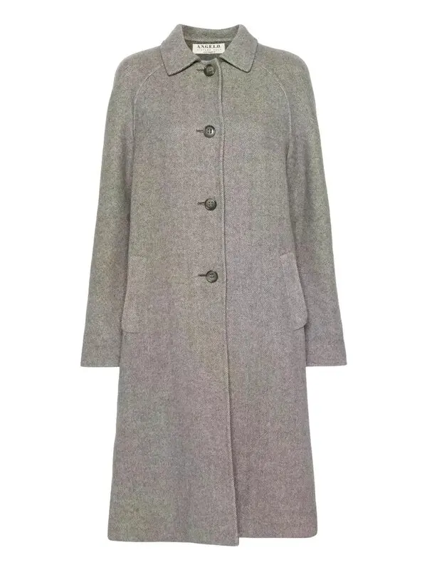 A.N.G.E.L.O. VINTAGE CULT 1960s Single-breasted Wool Coat - Grey
