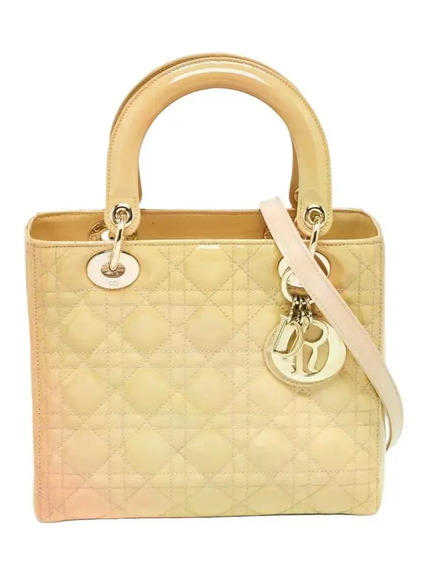 Dior Lady Tote Bag - Yellow