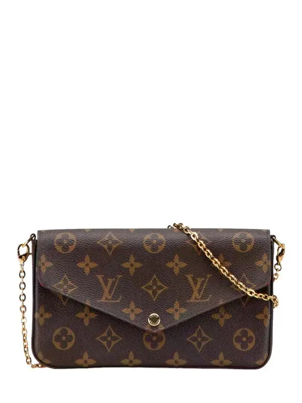 LOUIS VUITTON 2018 Monogram Pochette Felicie - Brown