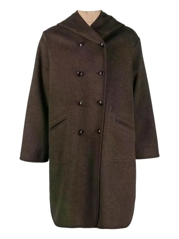 A.N.G.E.L.O. VINTAGE CULT 1980s Reversible Virgin Wool Coat - Brown