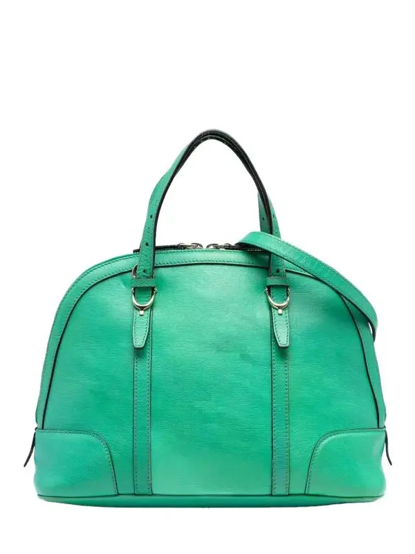 Gucci Small Leather Dome Satchel - Green