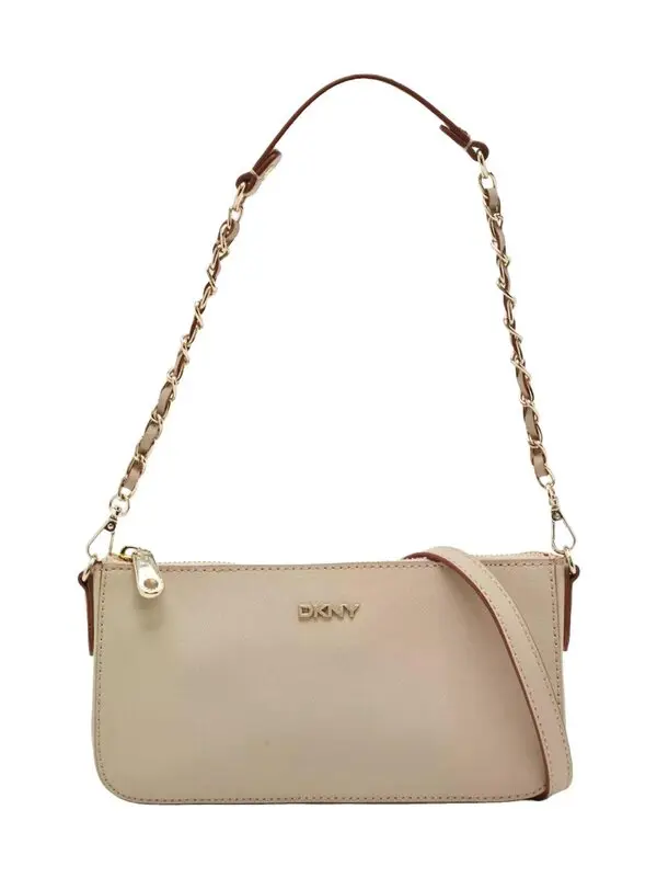 Dkny Adria Chain-embellished Crossbody Bag - Neutrals