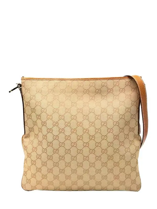 Gucci Gg Canvas Crossbody Bag - Brown