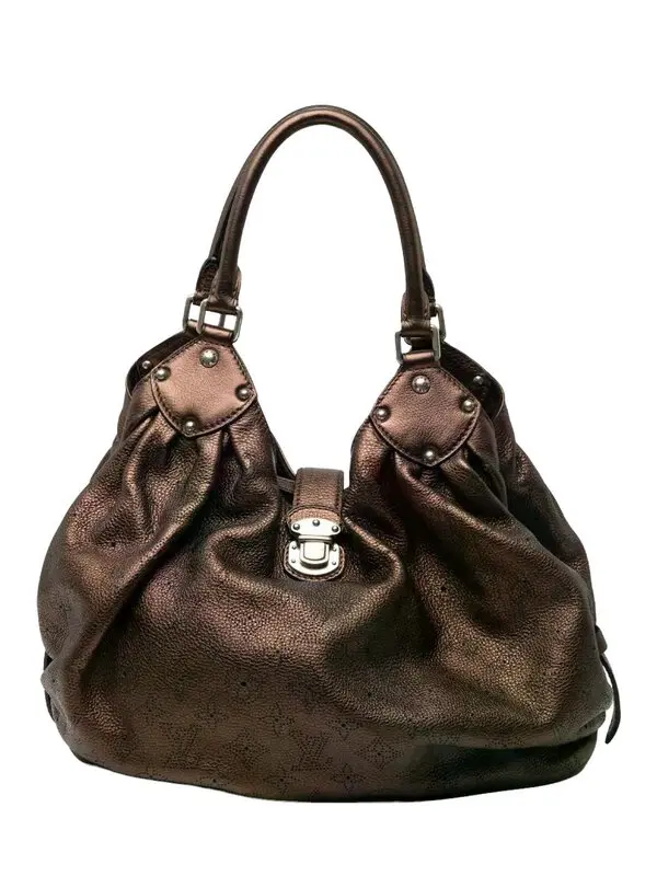 LOUIS VUITTON 2008 Monogram Mahina L Hobo Bag - Brown