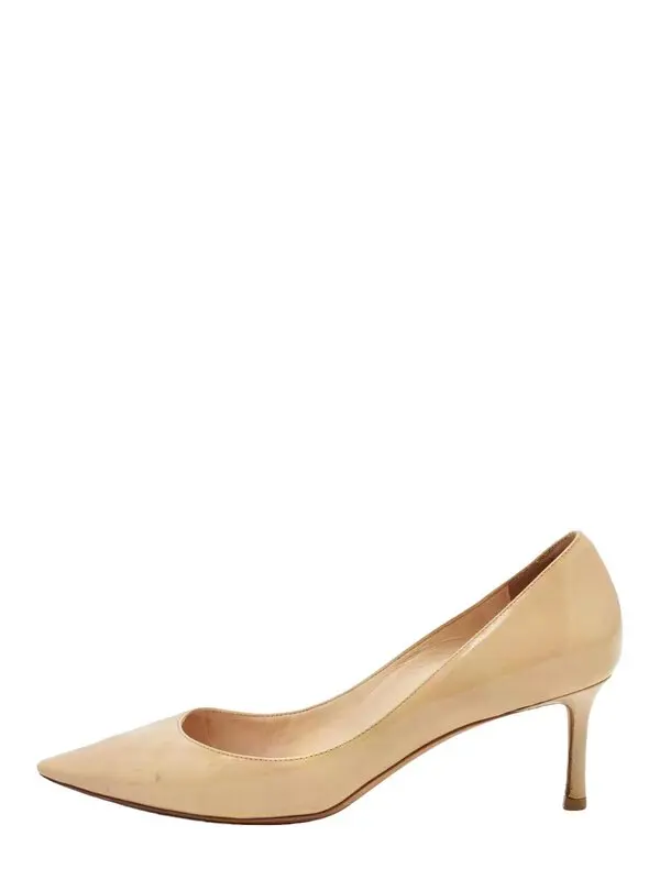 JIMMY CHOO Patent-finish Leather Pumps - Neutrals