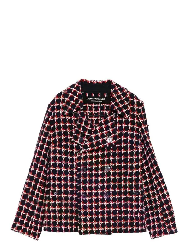 JUNYA WATANABE COMME DES GARÇONS 2001 Tweed Double-breasted Jacket - Blue