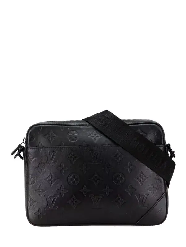 LOUIS VUITTON Monogram Shadow Duo Messenger Crossbody Bag - Black