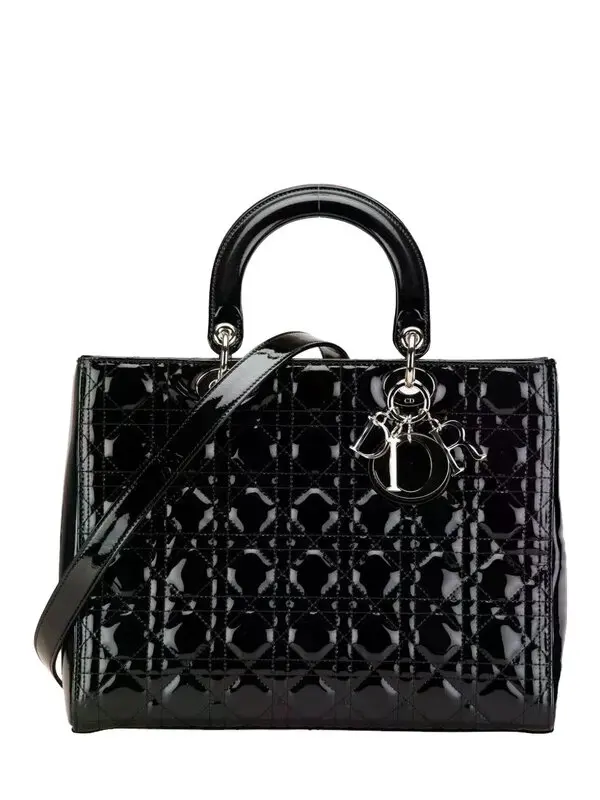 Dior 2017 Large Cannage Lady Satchel - Black