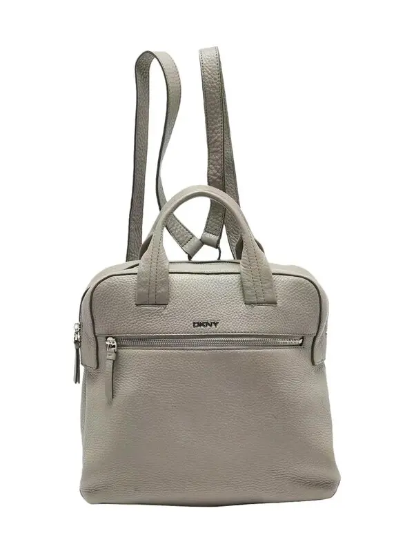 Dkny Leather Backpack - Grey