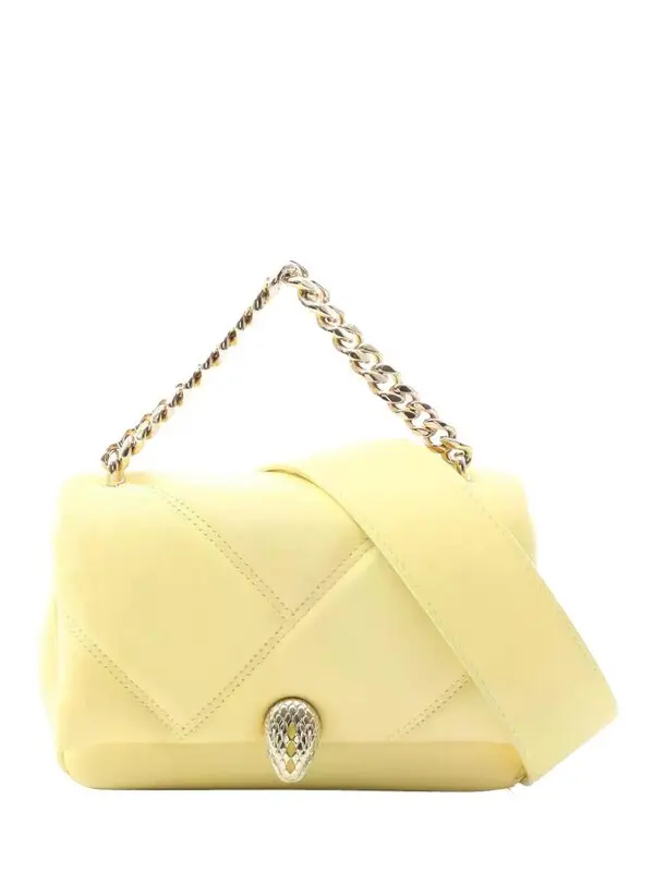 BVLGARI Pre-owned Serpenti Cabochon Satchel - Yellow