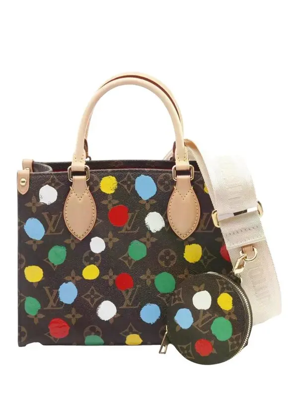 LOUIS VUITTON X Yayoi Kusama Monogram Onthego Pm Satchel - Brown