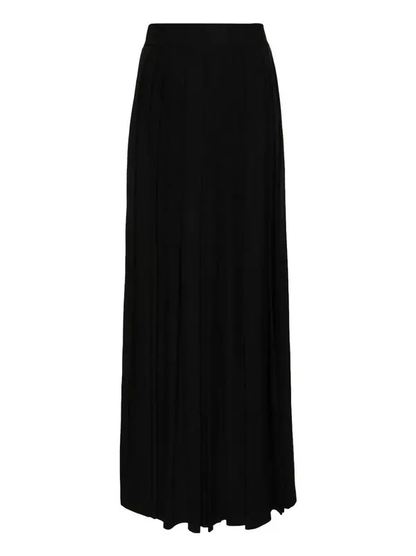 Dior 1990s Pleated Maxi Skirt - Black