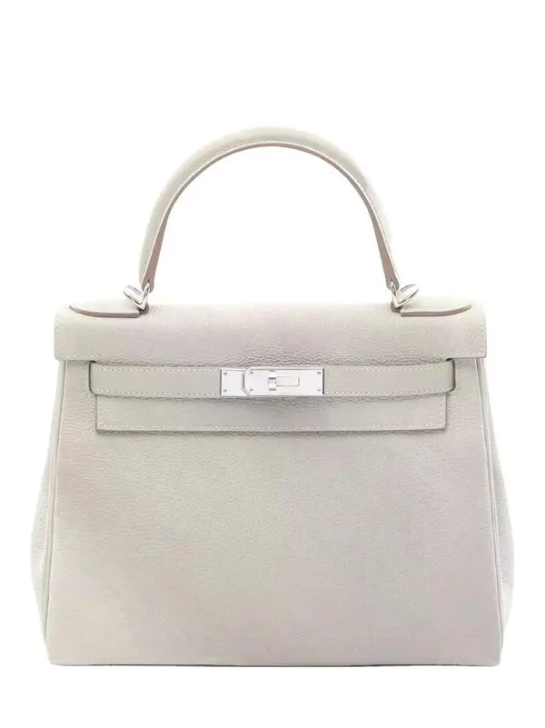 Hermès Togo Kelly Ii Retourne 28 Handbag - Grey