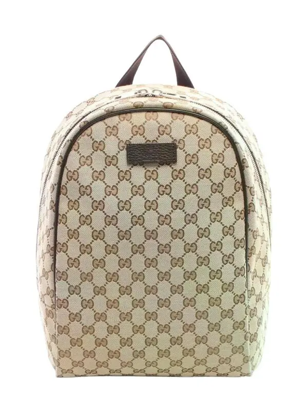 Gucci Gg Canvas Backpack - Brown