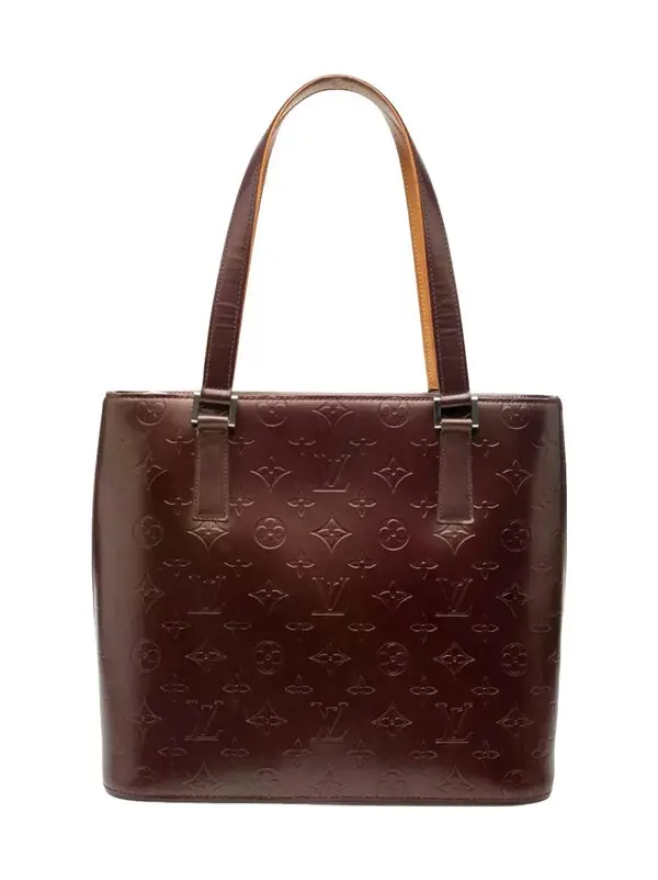 LOUIS VUITTON 2002 Monogram Mat Stockton Tote Bag - Red
