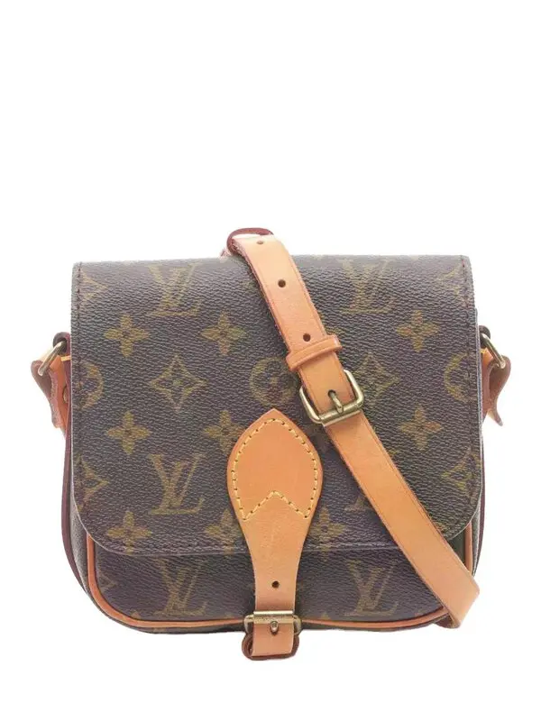 LOUIS VUITTON 1987 Monogram Cartouchiere Pm Crossbody Bag - Brown