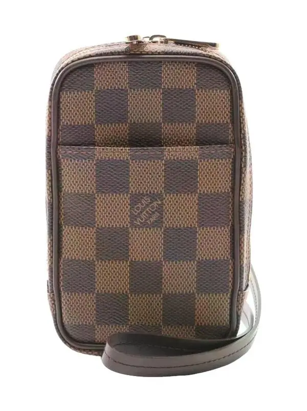 LOUIS VUITTON 2007 Damier Ebene Etui Okapi Gm Crossbody Bag - Brown