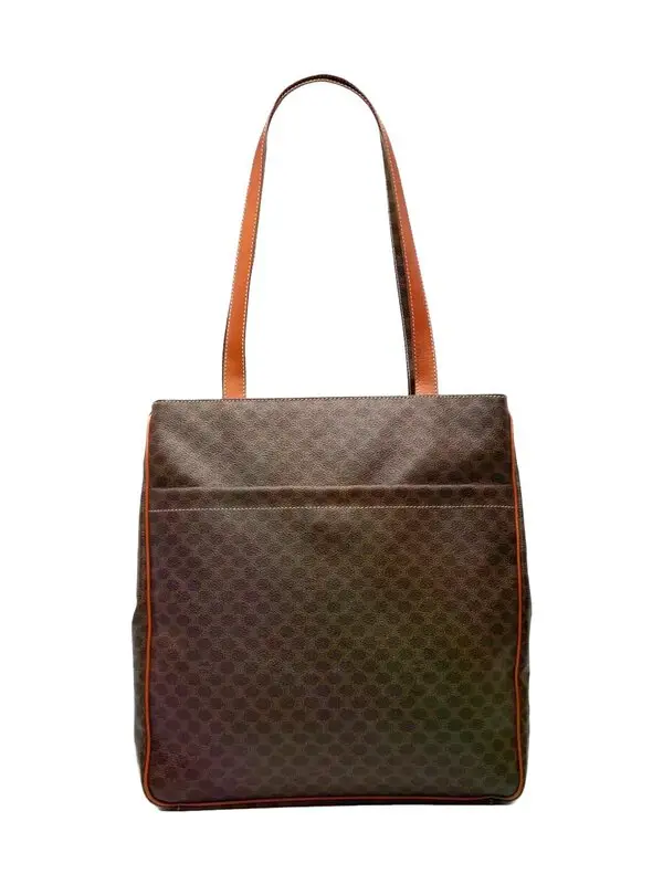 Celine Macadam Coated Canvas Tote Bag - Brown