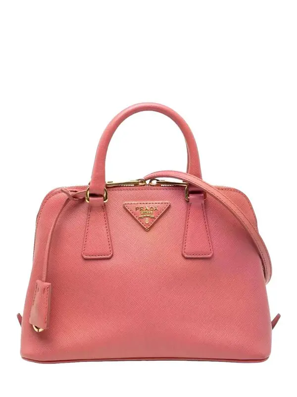 Prada Saffiano Lux Promenade Satchel - Pink