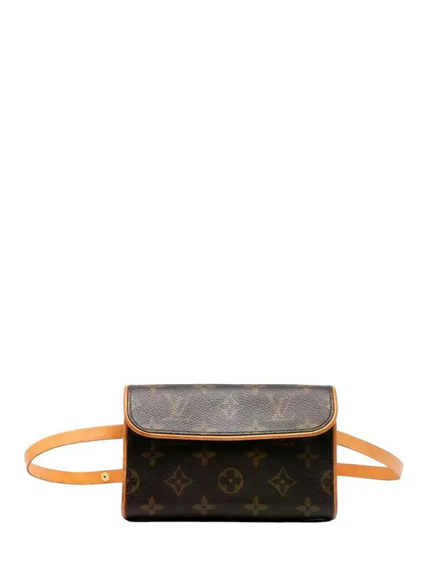 LOUIS VUITTON 2002 Monogram Pochette Florentine Belt Bag - Brown