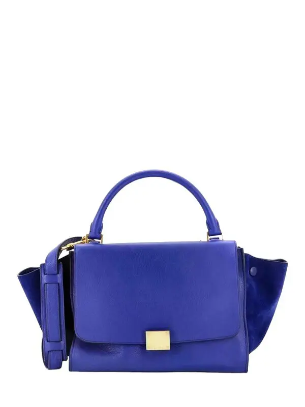 Celine Trapeze Satchel - Blue