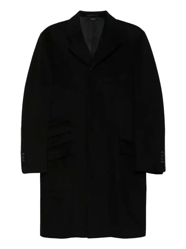Hermès 1999-2000s Cashmere Coat - Black