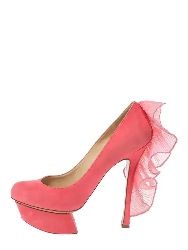 NICHOLAS KIRKWOOD 140mm Ruffled Pumps - Pink