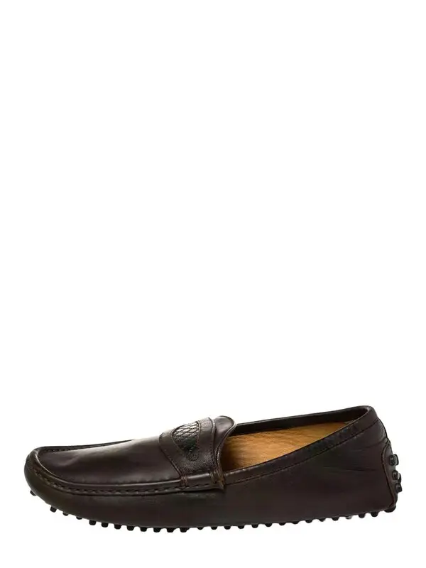 Gucci Leather Loafers - Brown