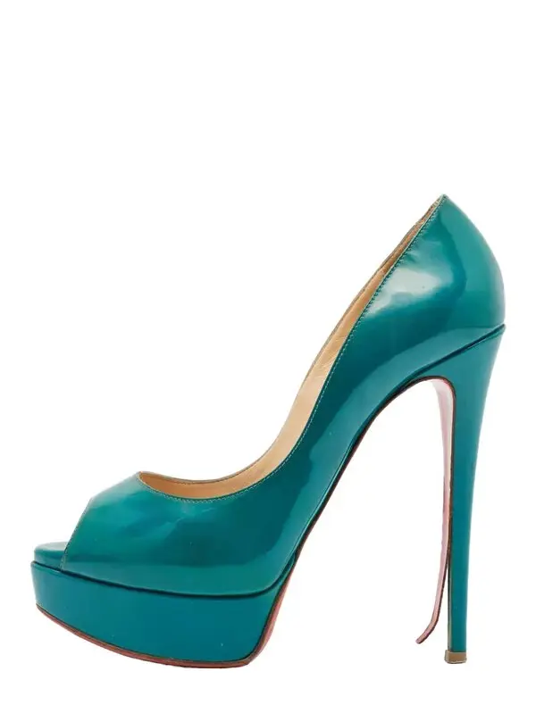 CHRISTIAN LOUBOUTIN 140mm Leather Heeled Pumps - Green