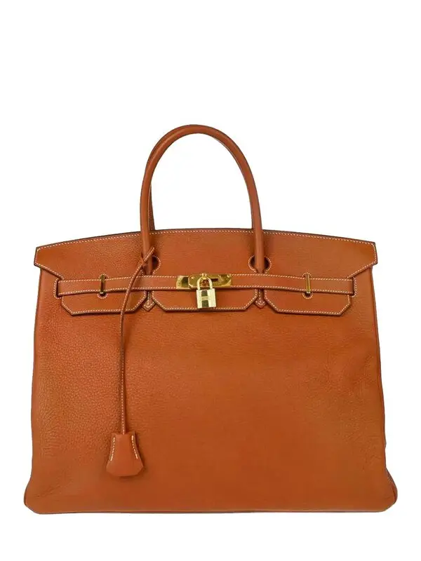 Hermès 2004 Birkin 40 Tote Bag - Orange