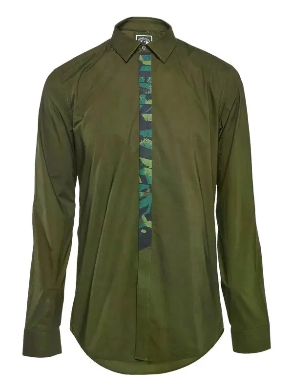 Kenzo Camouflage-stripe Shirt - Green