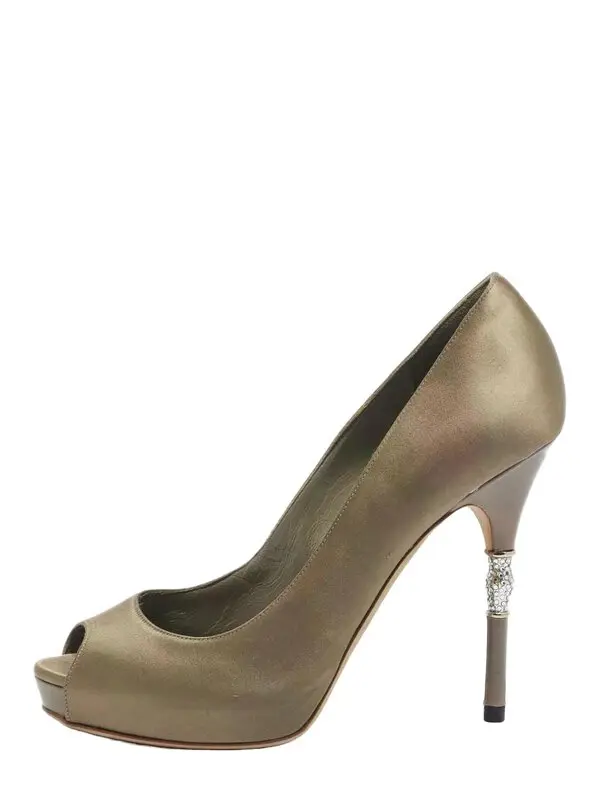 Gucci 125mm Crystal-heel Pumps - Neutrals