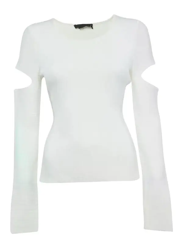 Alexander McQueen Cold-shoulder Top - White