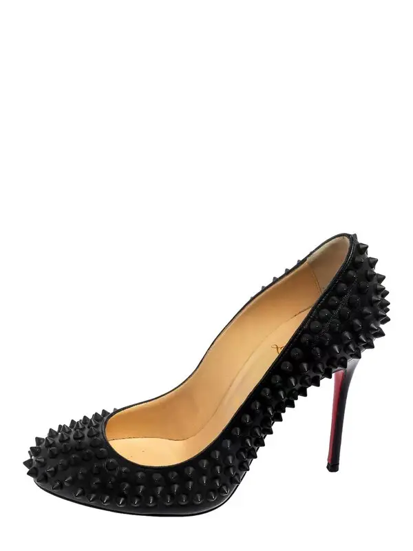 CHRISTIAN LOUBOUTIN 95mm Spike-embellished Pumps - Black