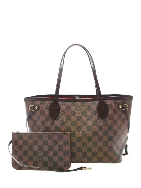 LOUIS VUITTON Neverfull Pm Tote Bag - Brown