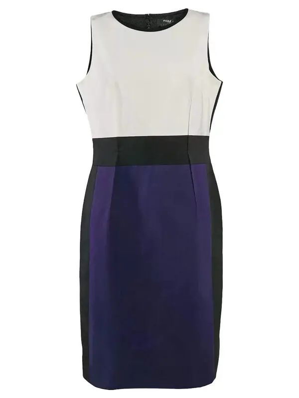 Paule Ka Colour-block Sleeveless Dress - Purple