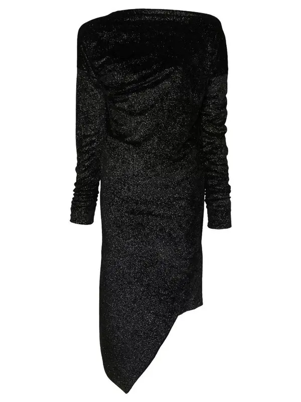 VIVIENNE WESTWOOD 1990s Asymmetric Glittered Dress - Black