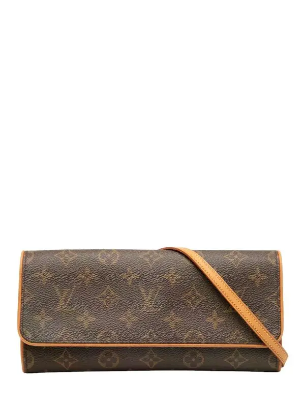 LOUIS VUITTON Monogram Pochette Twin Gm - Brown