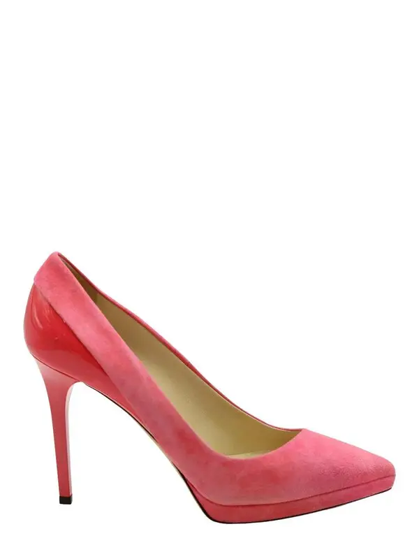 JIMMY CHOO Suede Heeled Pumps - Pink